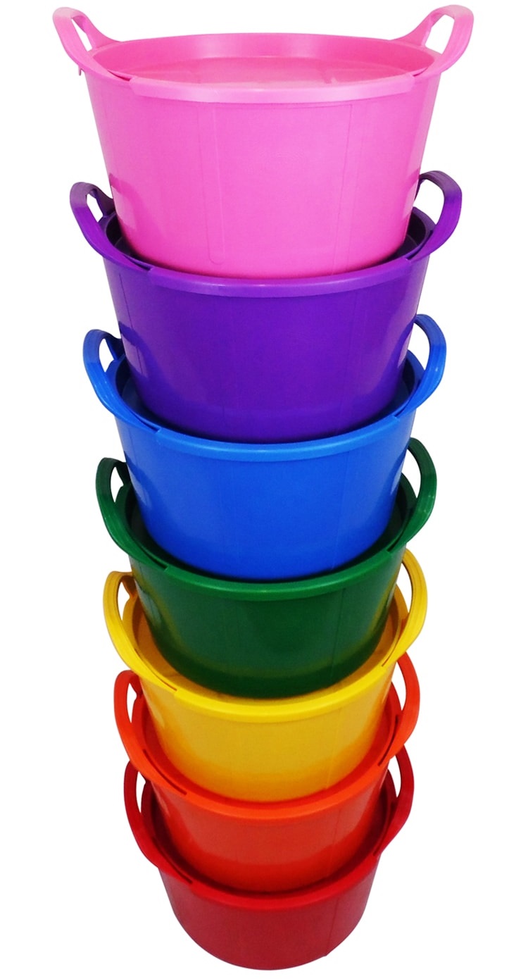 Trug-Lid™ makes our flexi-tubs stackable | Rainbow Trugs®